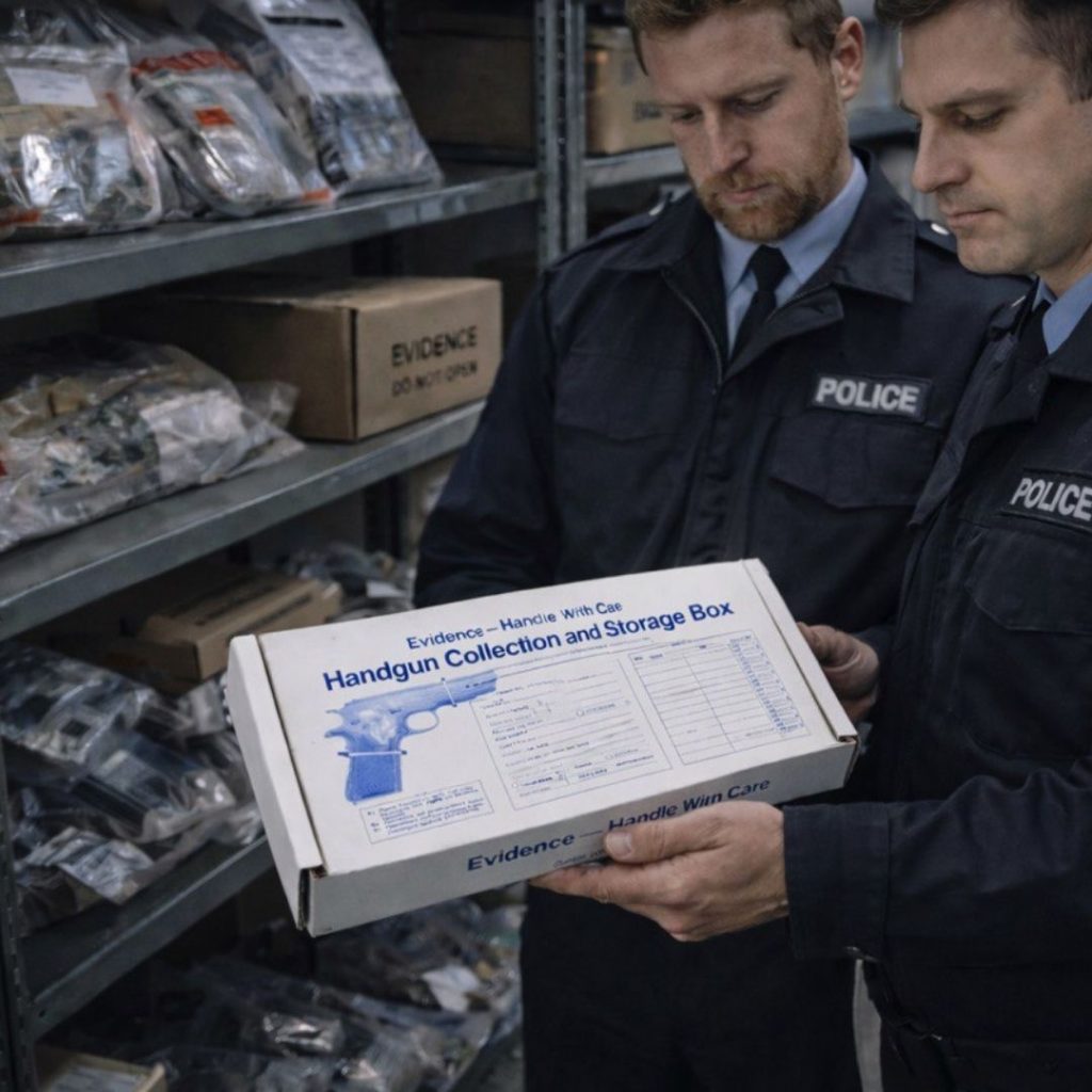 Evidence Handgun Storage Box - Tetra Scene Of Crime