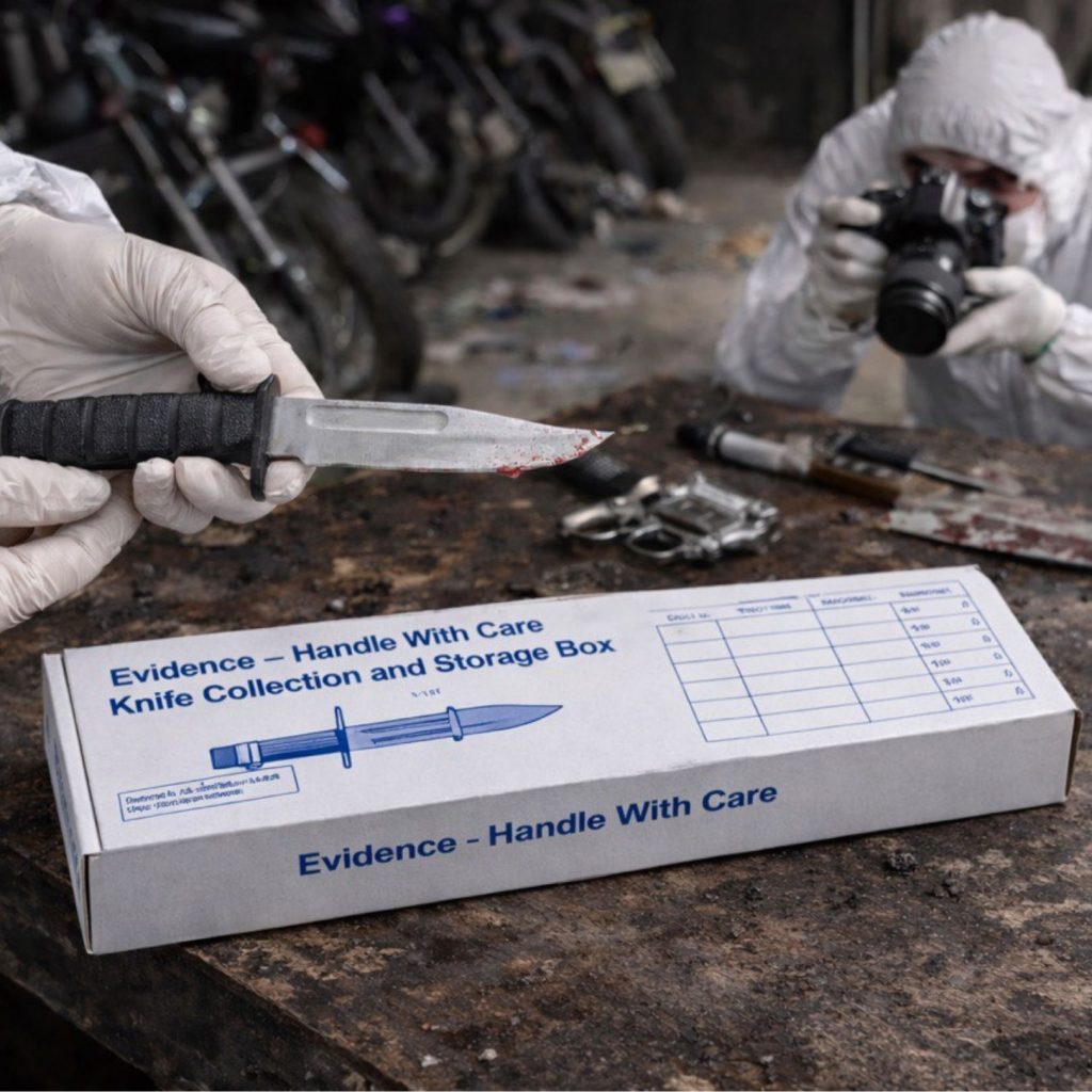 Evidence Knife Storage Box - Tetra Scene Of Crime