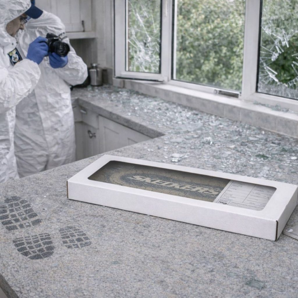Evidence Window Shoeprints Box - Tetra Scene Of Crime