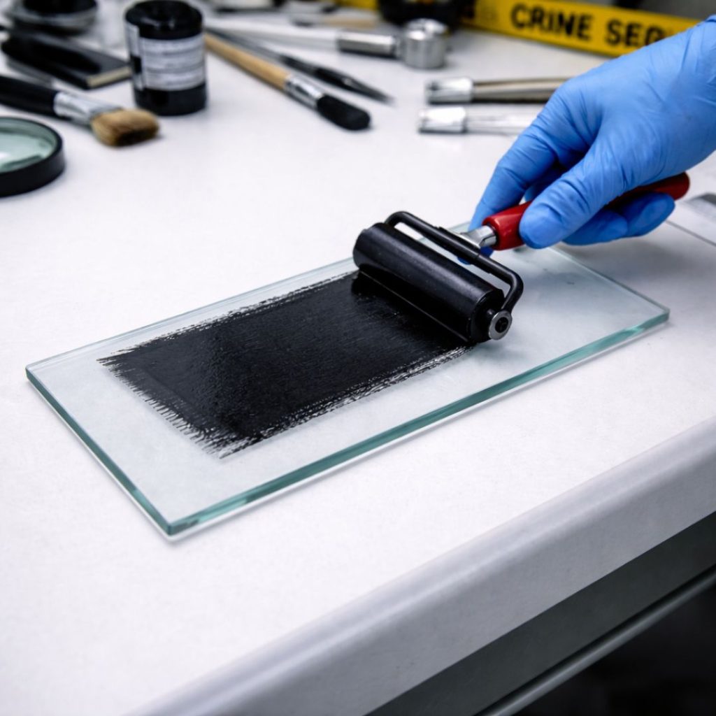 Fingerprint Inking Slabs Glass - Tetra Scene Of Crime