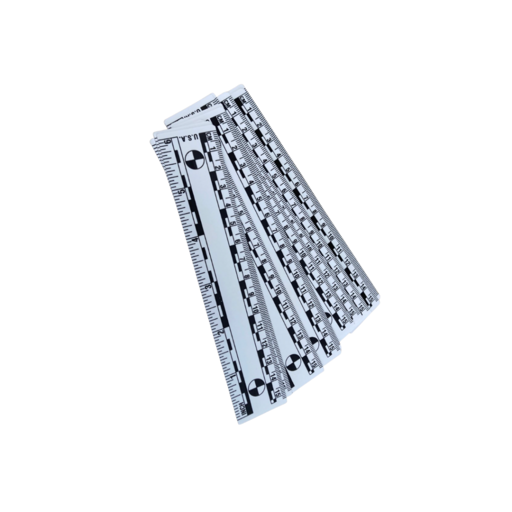 Fluorescent L-Shaped Scale (Inches) – TBS0126 – Tetra Scene Of Crime