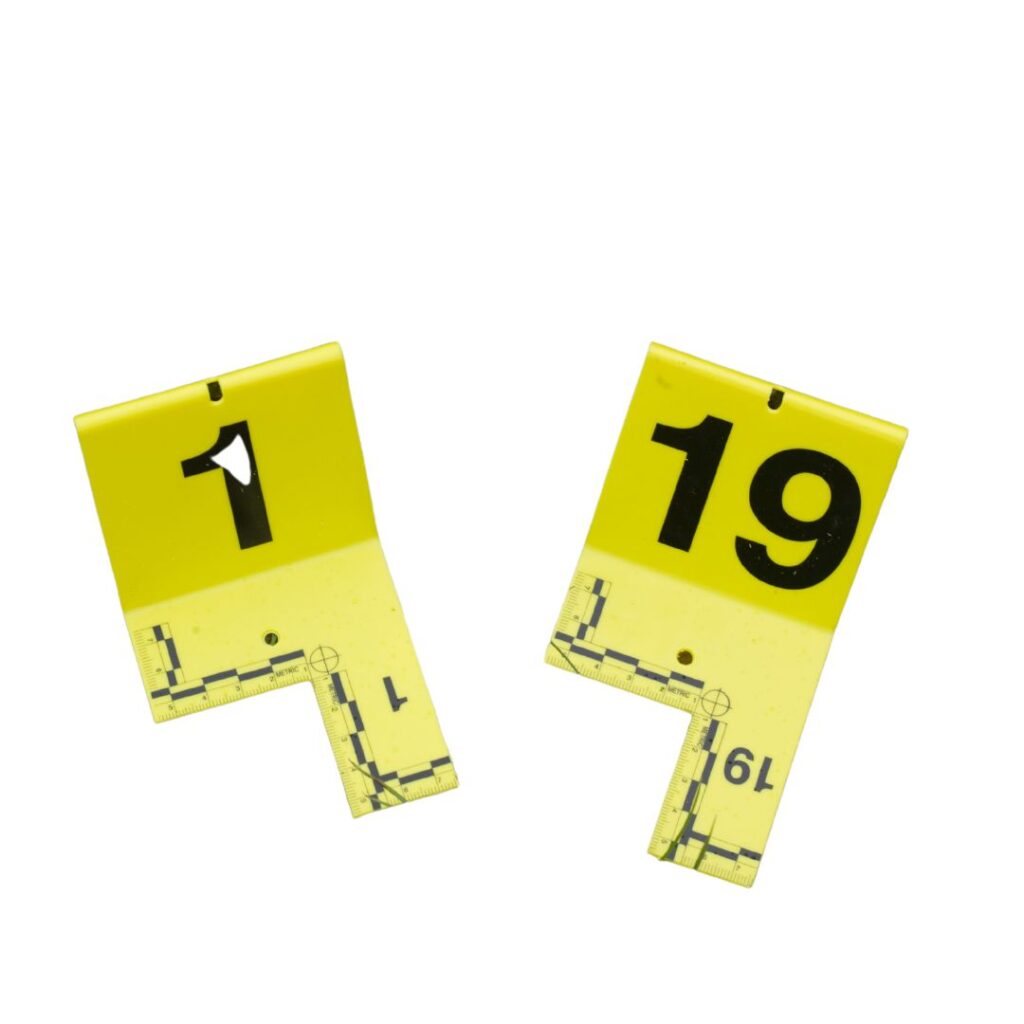 ID Tent Cut-Outs 1-20 - Tetra Scene Of Crime