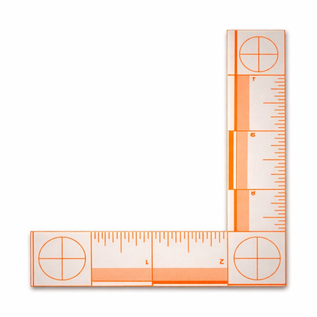 Fluorescent L-Shaped Scale (Inches) - Tetra Scene Of Crime