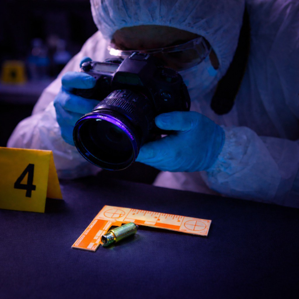 Fluorescent L-Shaped Scale (Inches) - Tetra Scene Of Crime